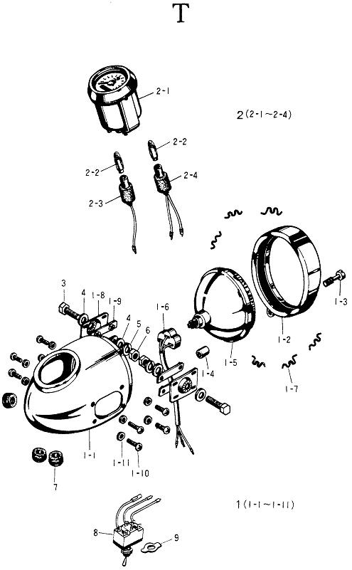 Model 92 Figure T Schematic - Hodaka-Parts.com