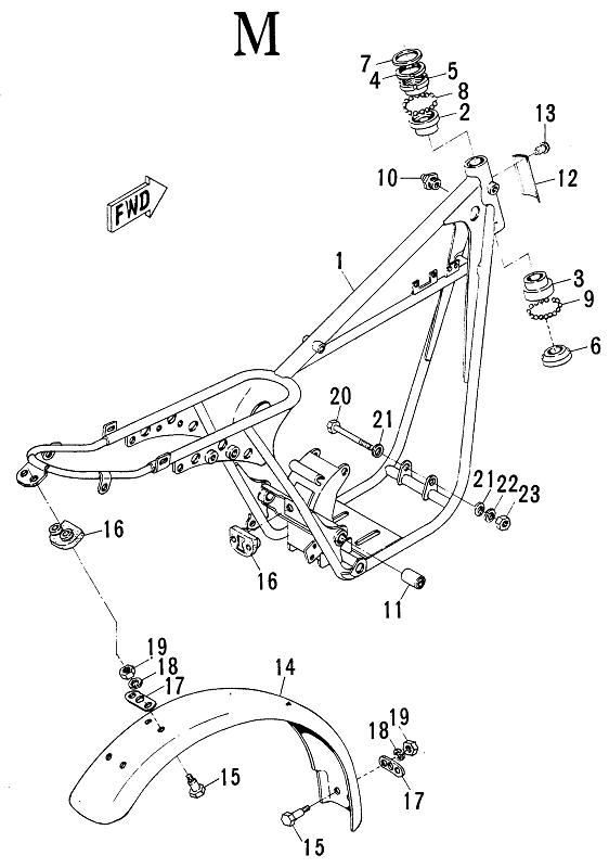 Model 94 Figure M Schematic - Hodaka-Parts.com