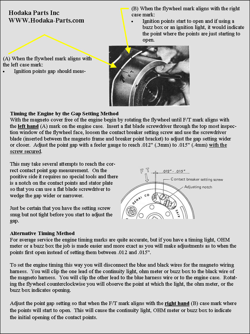 Ignition Point Gap Setting at Mark Cortese blog