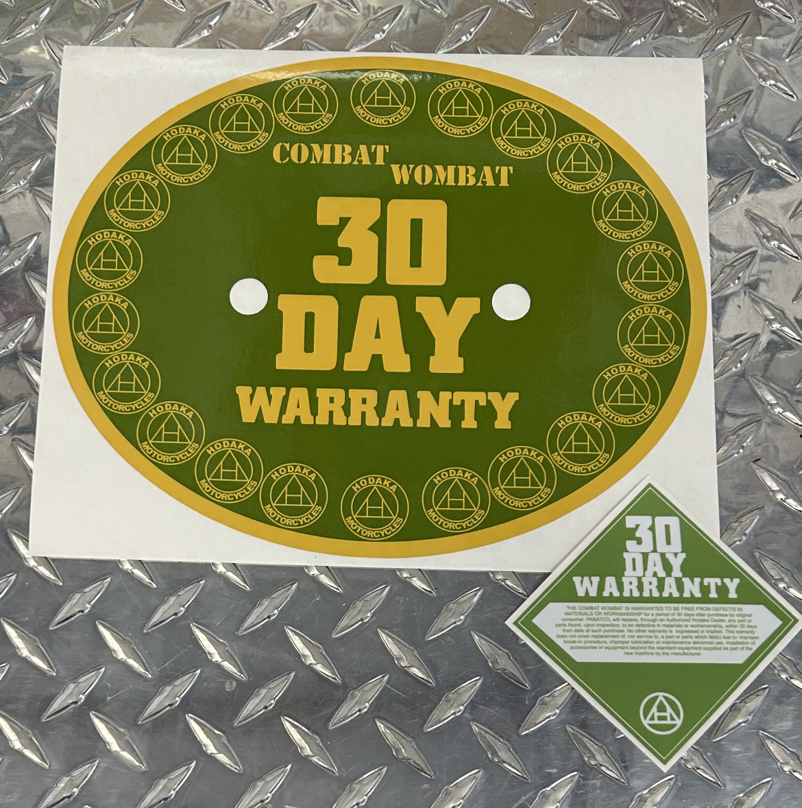 Combat Wombat Warranty Decal Set - Hodaka-Parts.com