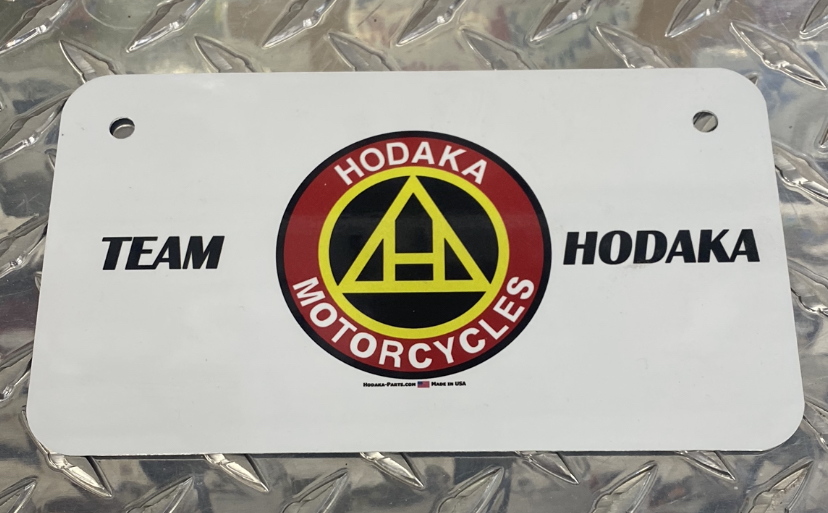 Team Hodaka Motorcycle License Plate - Hodaka-Parts.com