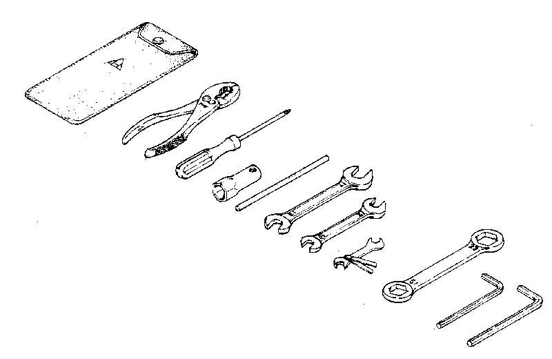 Tool kit assembly for Models 99 01 02 03 - Hodaka-Parts.com